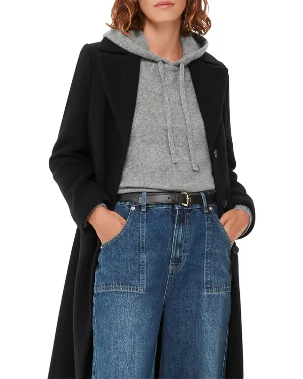 Whistles Textured Hooded Sweater