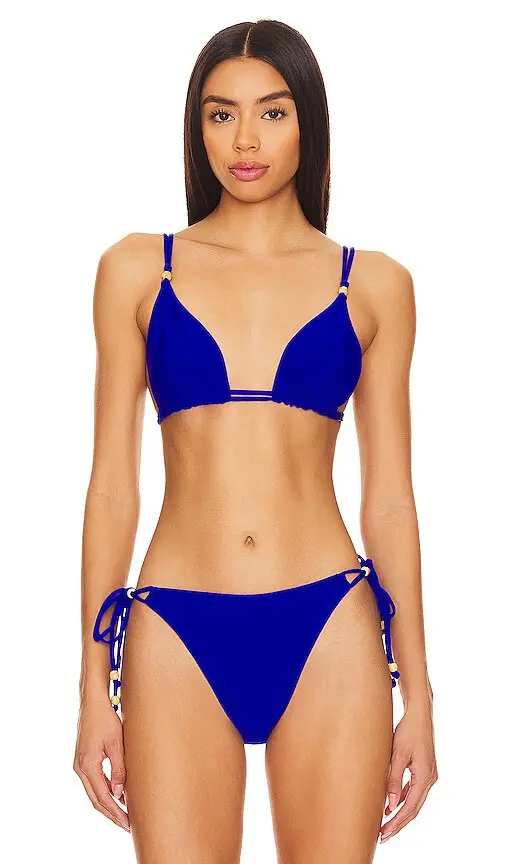 Faithfull The Brand El Bajio Bikini Top - Cobalt