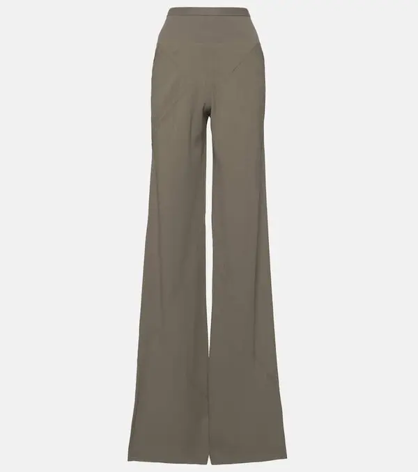 Rick Owens Crêpe Wide-leg Pants - Beige