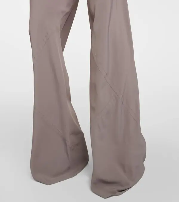 Rick Owens Crêpe Wide-leg Pants - Beige