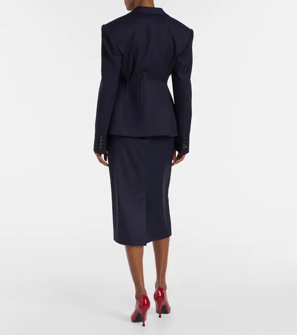 Stella McCartney Wool Blazer - Blue