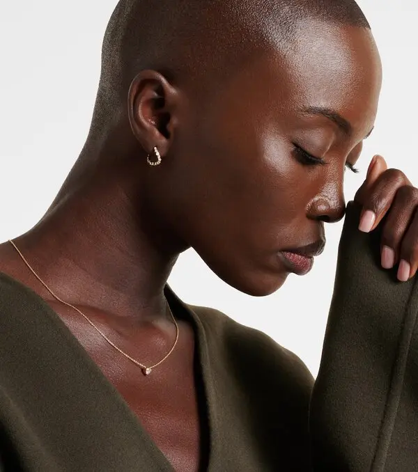 Sophie Bille Brahe Petit Courant Diamond Hoop Earrings - Gold