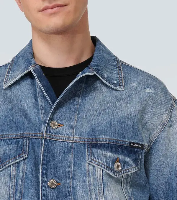 Dolce & Gabbana Distressed Denim Jacket