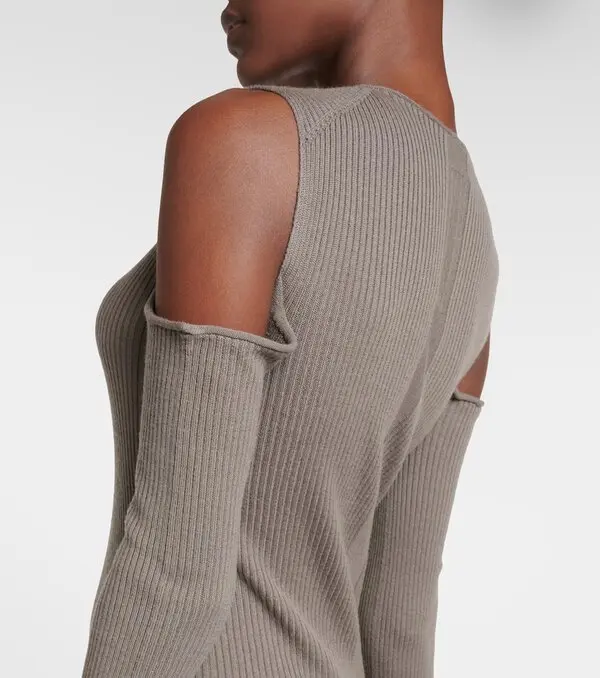 Rick Owens Cutout Maxi Dress - Neutrals