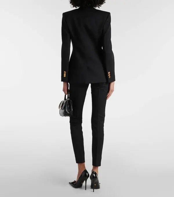 Versace Wool-blend Blazer - Black