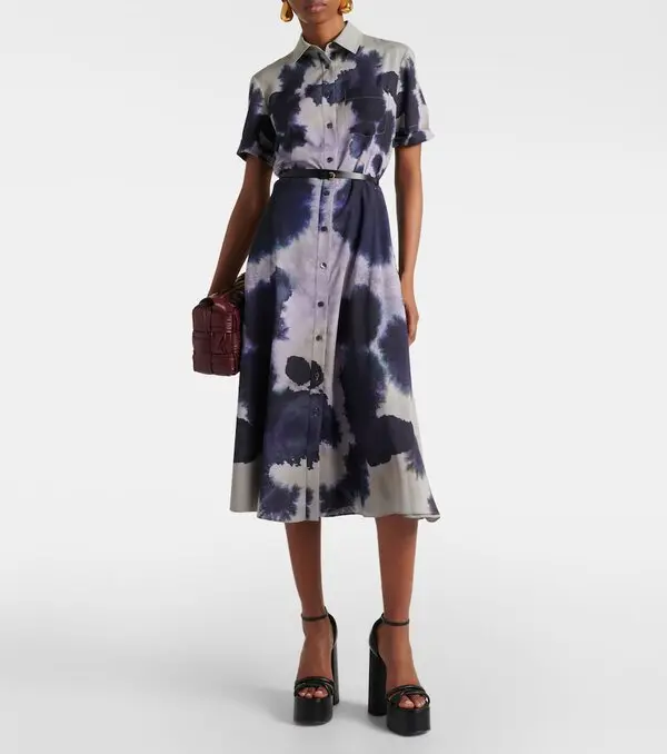 Altuzarra Kiera Printed Midi Shirt Dress - Multicoloured