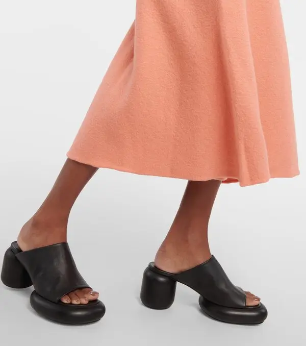 JIL SANDER High-rise Asymmetric Wool Midi Skirt