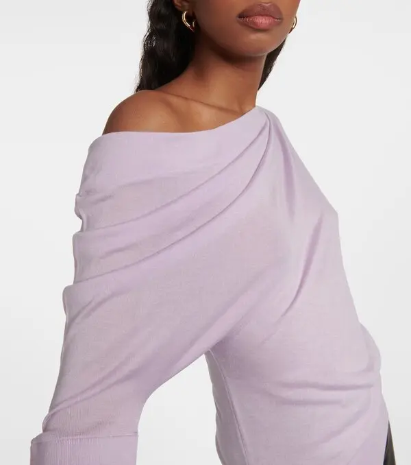 TOM FORD Off-shoulder Cashmere And Silk Sweater