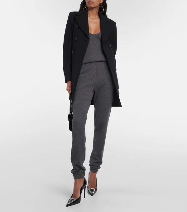 Saint Laurent Saharienne Wool-Blend Jacket Black Editorialist