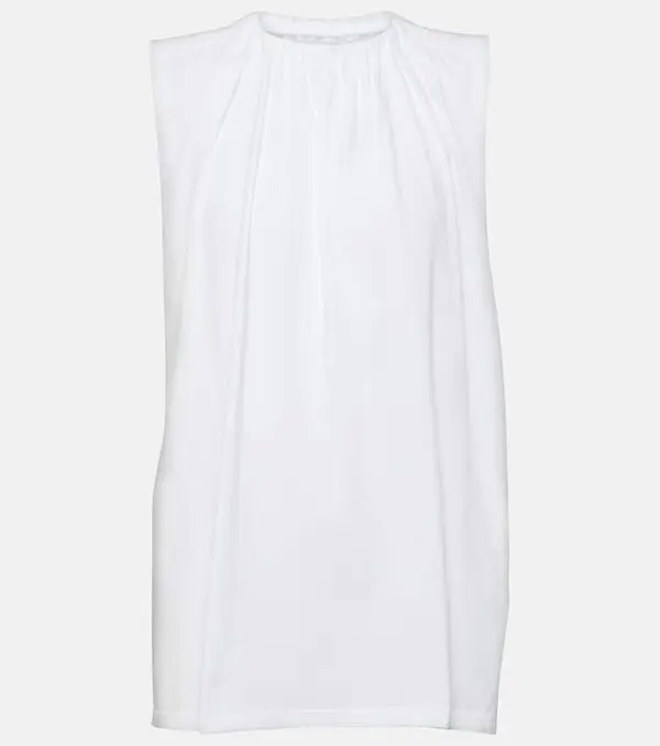 MAISON MARGIELA Ruffled Cotton Jersey Top