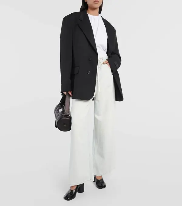 MAISON MARGIELA Ruffled Cotton Jersey Top