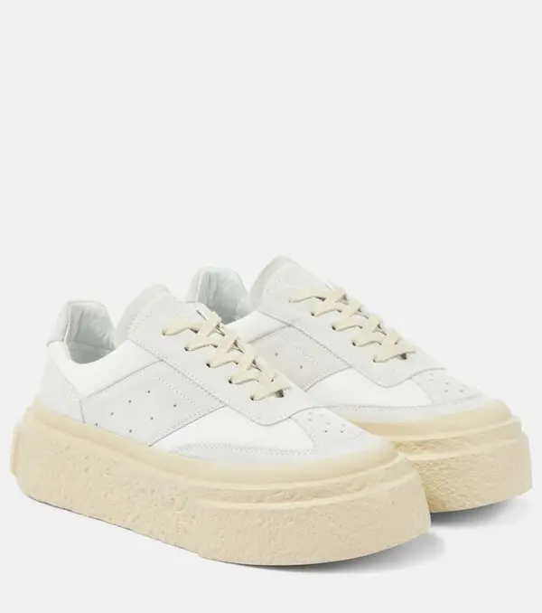 MAISON MARGIELA Suede Platform Sneakers - Blue