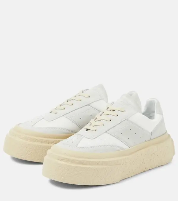 MAISON MARGIELA Suede Platform Sneakers - Blue