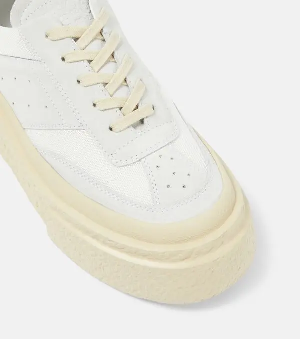 MAISON MARGIELA Suede Platform Sneakers - Blue