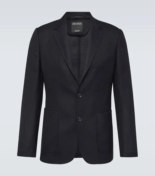 Zegna Single-breasted Wool Blazer