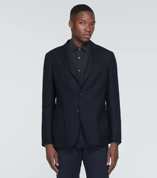 Zegna Single-breasted Wool Blazer
