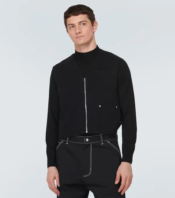 Givenchy Cotton Fleece Vest - Black