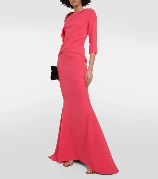 Safiyaa Pollina Crêpe Gown