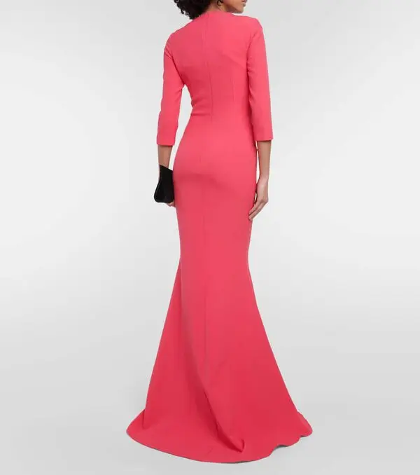Safiyaa Pollina Crêpe Gown
