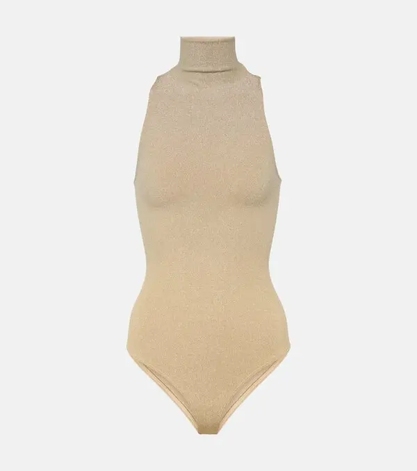 Wolford Fading Shine Turtleneck Bodysuit