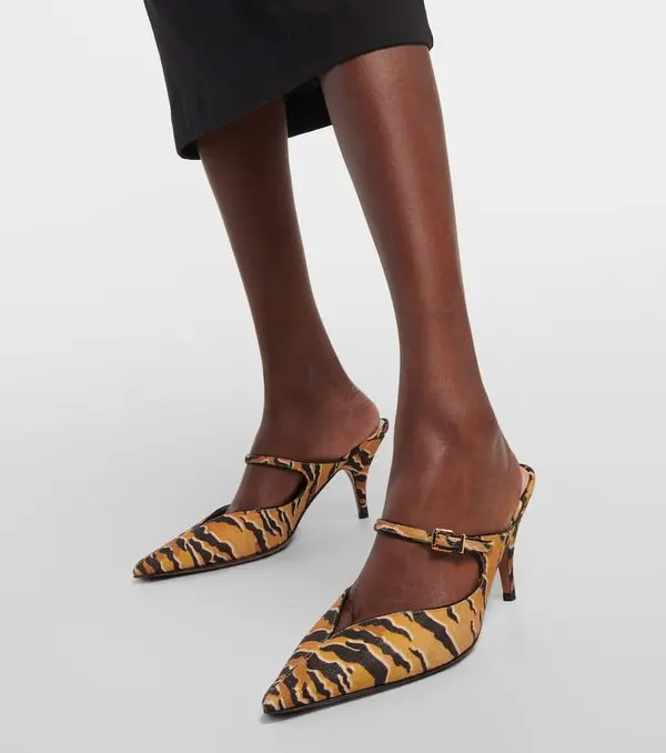 Zimmermann Aura Printed Mules - Multicoloured