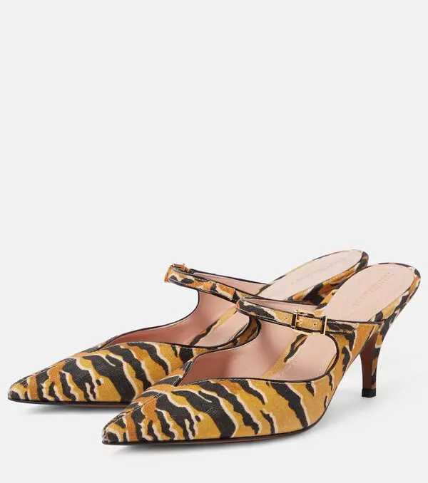 Zimmermann Aura Printed Mules - Multicoloured