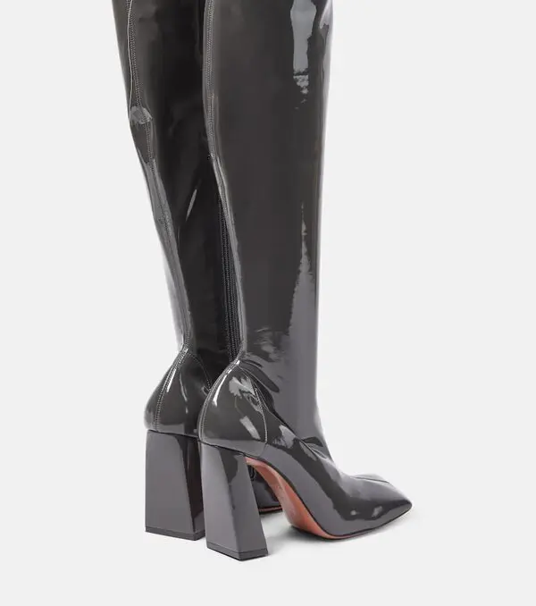 Amina Muaddi Marine Stretch 95 Over-the-knee Boots