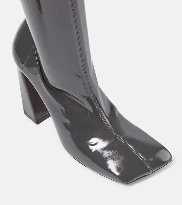 Amina Muaddi Marine Stretch 95 Over-the-knee Boots