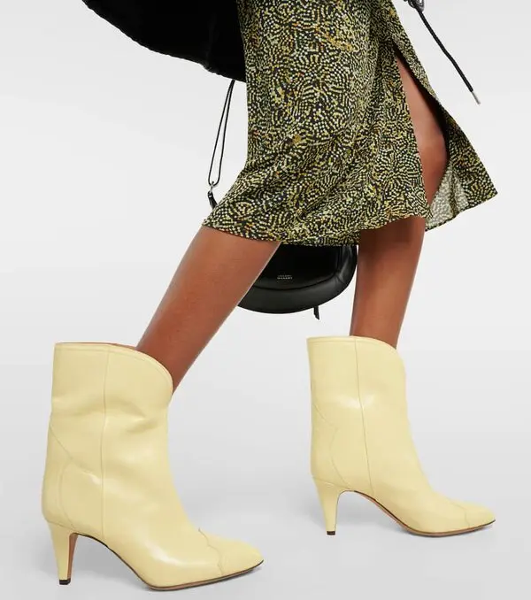 Isabel Marant Dytho Leather Ankle Boots