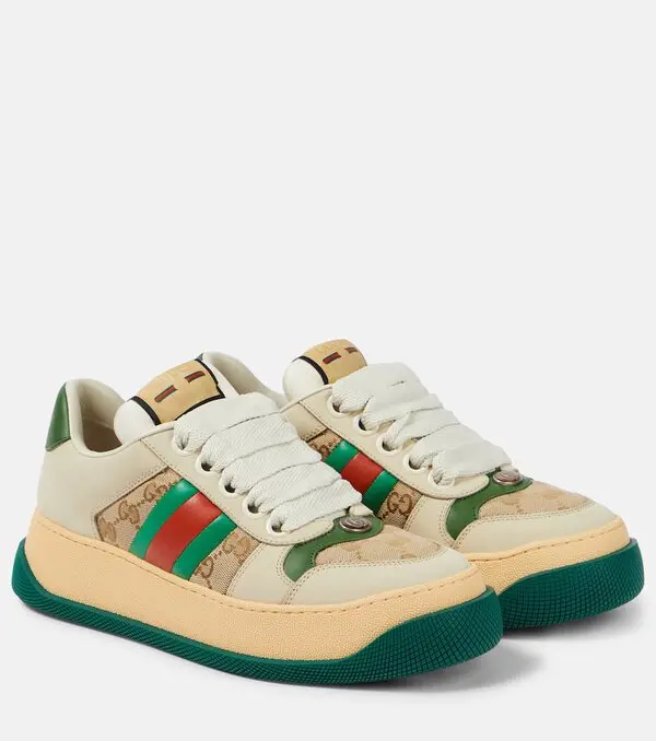 Gucci Screener Leather Sneakers