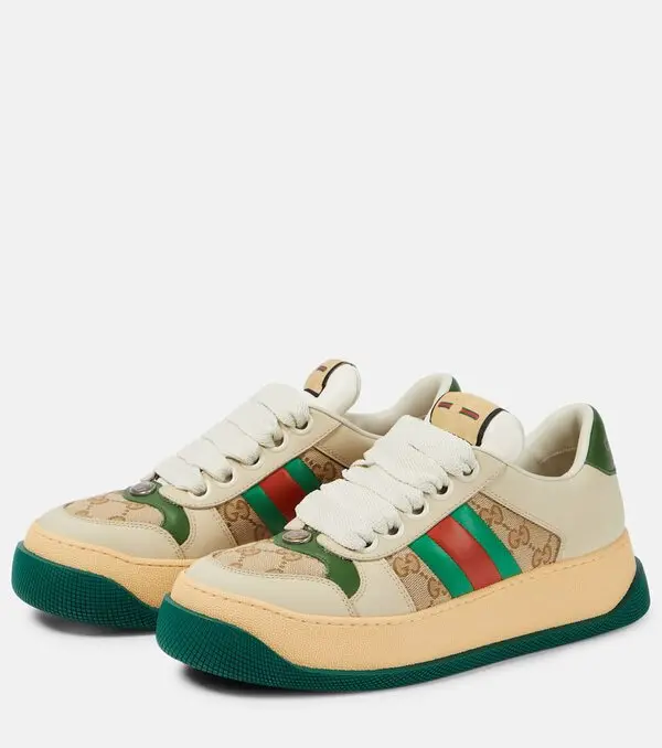 Gucci Screener Leather Sneakers