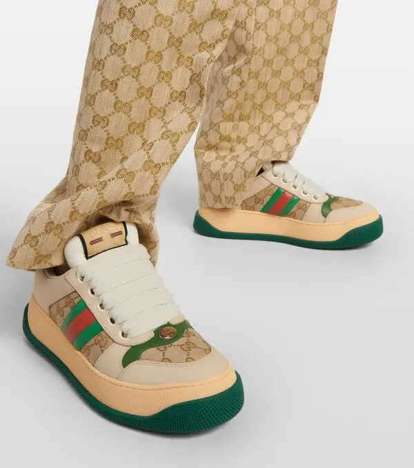 Gucci Screener Leather Sneakers