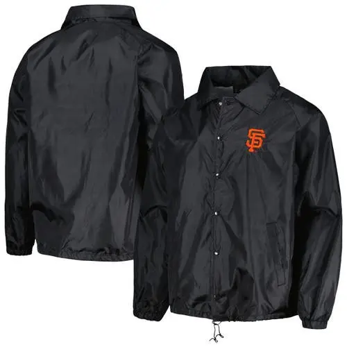 DUNBROOKE San Francisco Giants Coach's Raglan Full-snap Windbreaker Jacket By