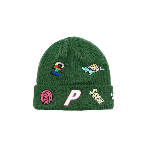 PALACE X New Era Jesus Beanie - Green