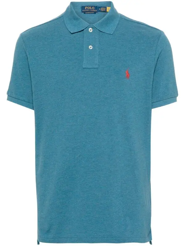 Polo Ralph Lauren Polo Pony-embroidered Polo Shirt - Blue