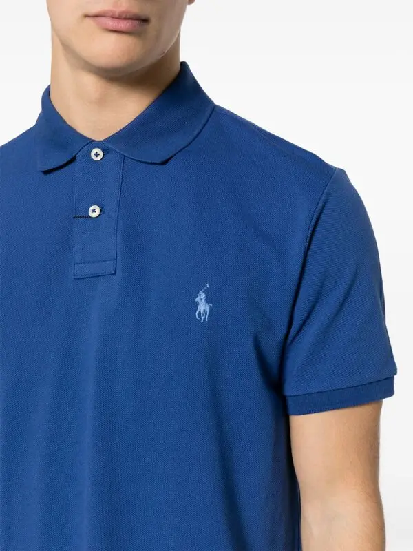 Polo Ralph Lauren Polo Pony-embroidered Polo Shirt - Blue
