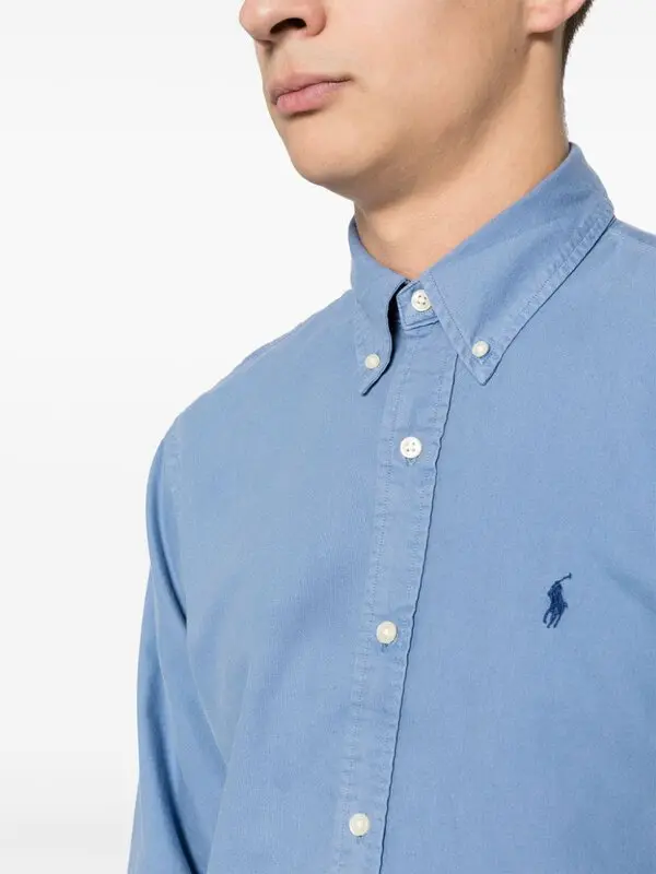 Polo Ralph Lauren Polo Pony-embroidered Shirt - Blue