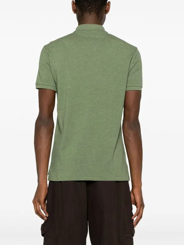 Polo Ralph Lauren Embroidered-logo Piqué Polo Shirt - Green