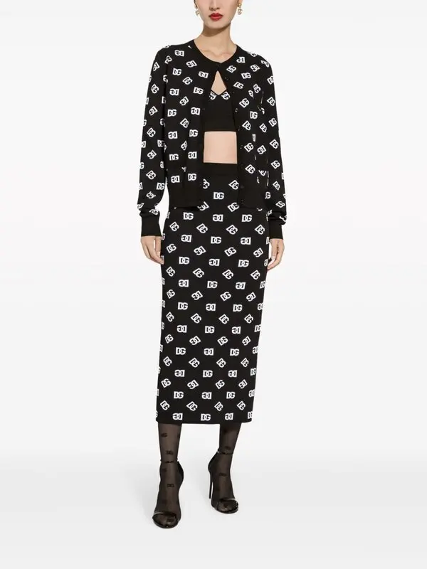 Dolce & Gabbana Logo Intarsia Cardigan