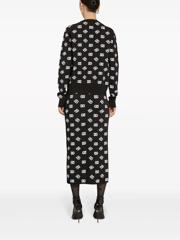 Dolce & Gabbana Logo Intarsia Cardigan