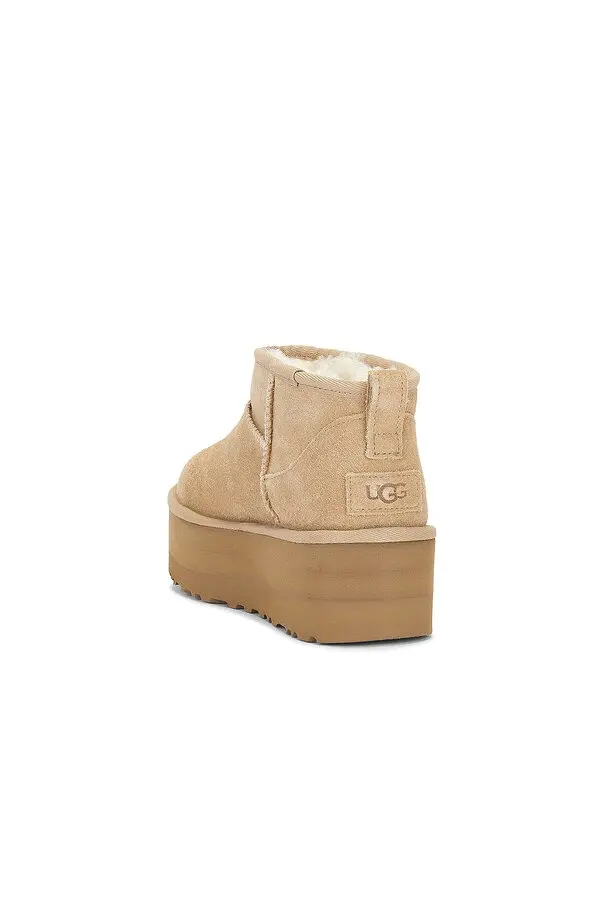 UGG Classic Ultra Mini Platform Boots - Sand