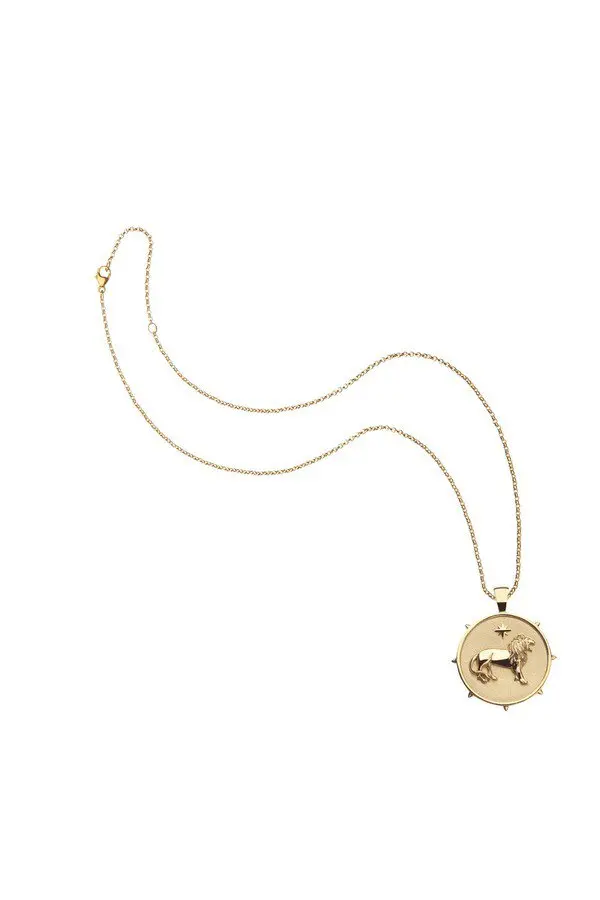 JANE WIN Courage Pendant Necklace - Gold