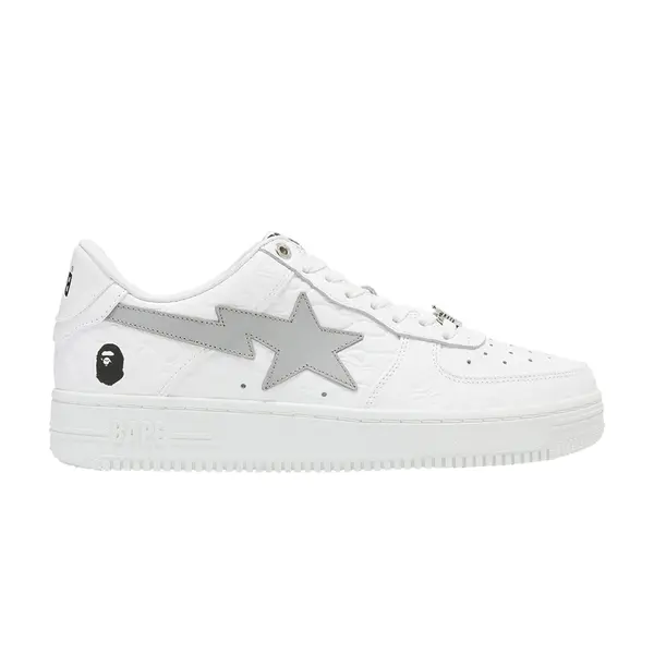 A BATHING APE Line Camo Bapesta #3 Sneakers - White