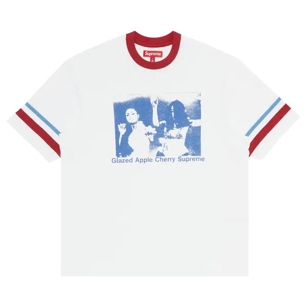 Supreme Glazed Athletic Short-sleeve Top - White