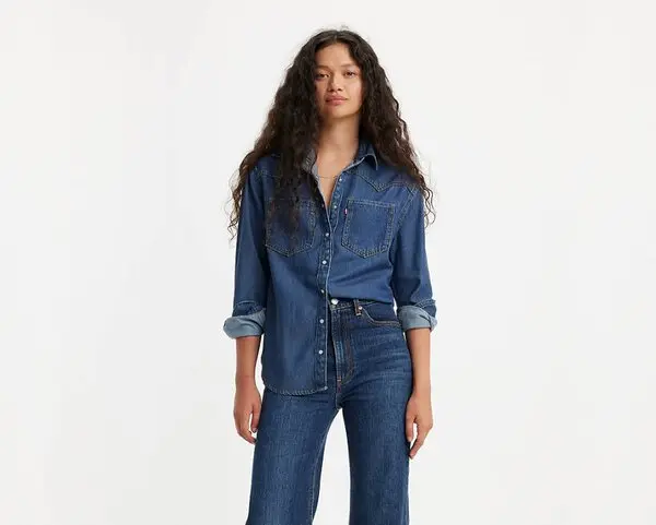 LEVI'S Teodora Western Chambray Shirt