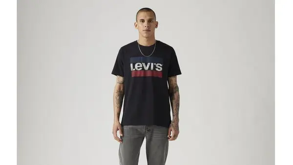 LEVI'S Sportswear Logo Graphic T-shirt - Sportswear Logo Beautiful Black