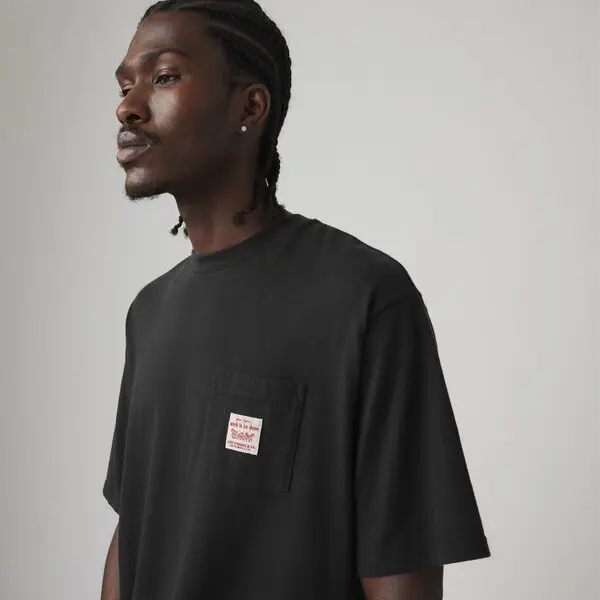 LEVI'S Short Sleeve Workwear T-shirt - Meteorite