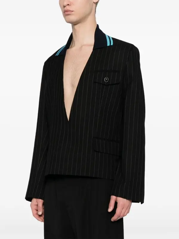 BOTTER Striped Knit-collar Jacket
