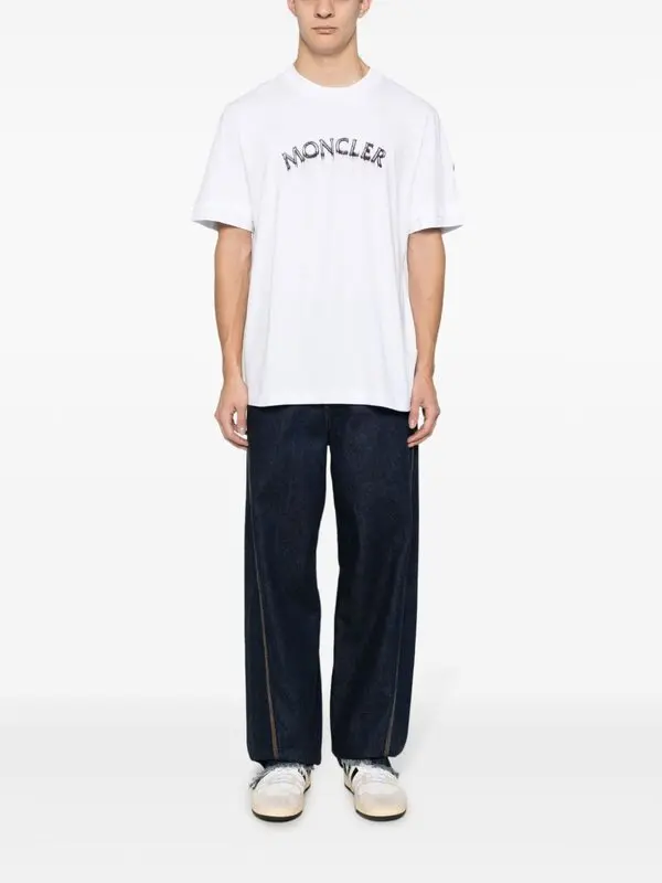 Moncler Logo-print Cotton T-shirt - White