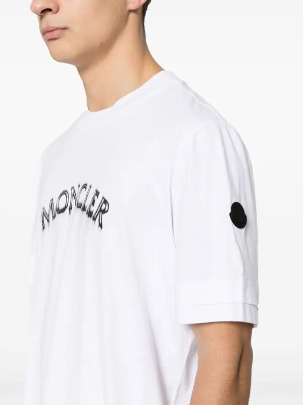 Moncler Logo-print Cotton T-shirt - White